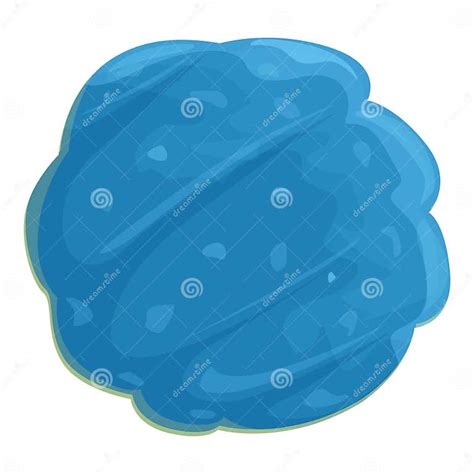 Blue Slime Blob Dripping Liquid Substance Is Glistening Stock Vector Illustration Of Icon