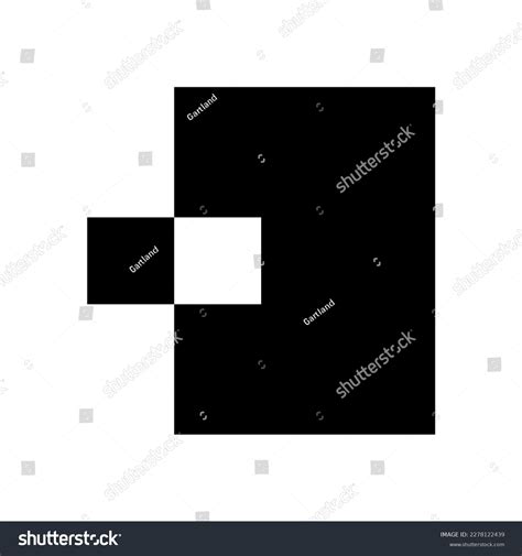 Monochrome Vector Graphic Black Rectangle Square Stock Vector Royalty