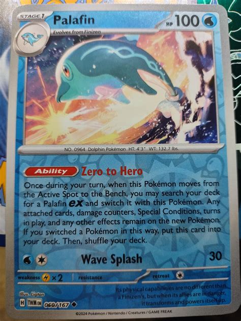 Palafin Reverse Holo Prices Pokemon Twilight Masquerade Pokemon Cards