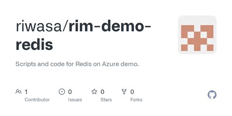 github riwasa rim demo redis scripts and code for redis on azure demo
