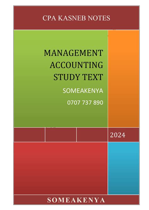 Management Accounting Notes Cpa Kasneb Kasneb Cpa Atd Cs Ccp Cifa Cffe Notes