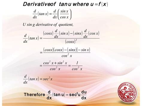 Lesson Derivative Of Trigonometric Functions PPT