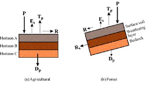 Diagram Showing The Difference In The Rate Of Hydrologic Processes