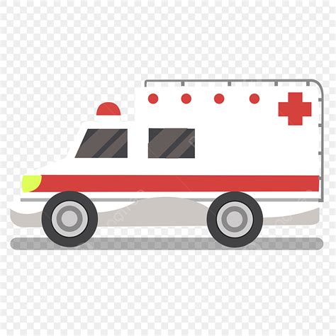 손으로 그린 만화 구급차 일러스트 요소 자동차 긴급 차량 화이트 Png 일러스트 및 Psd 이미지 무료 다운로드 Pngtree