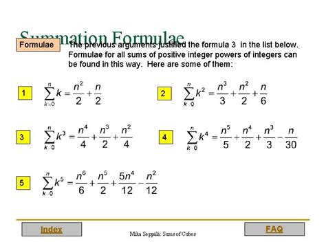 Sums Of Cubes Finding A Summation Formula Sum