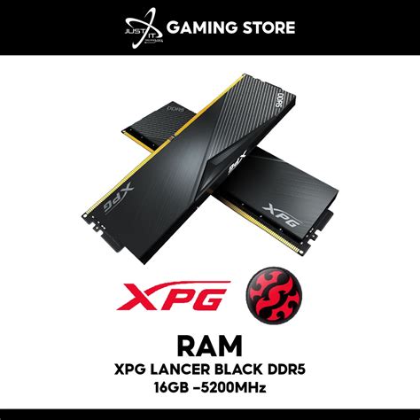 Adata Xpg Lancer 32gb 16gbx2 5200mhz Ddr5 Ram Black Ax5u5200c3816g Dclabk Shopee