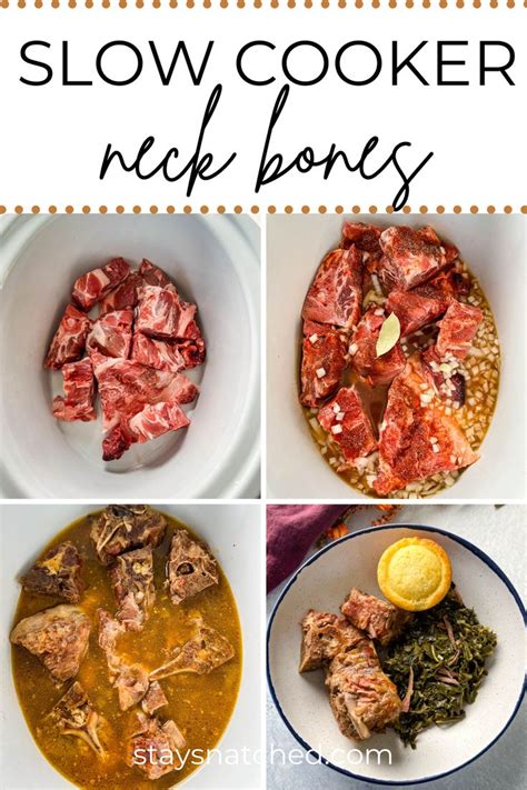 Slow Cooker Crockpot Neck Bones Beef Neck Bones Recipe Slow Cooker