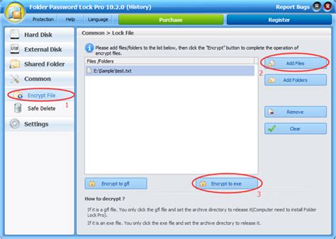 User Guide For Folder Password Lock Pro