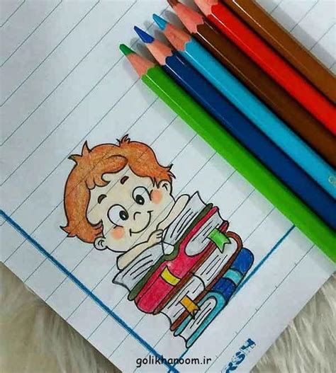 “نقاشی دفتر املا کلاس اول پسرانه” 2024 می‌تونه سوپرایزش کنه اینقدر که