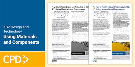 How To Teach Design And Technology In Key Stage 2 Using Materials And