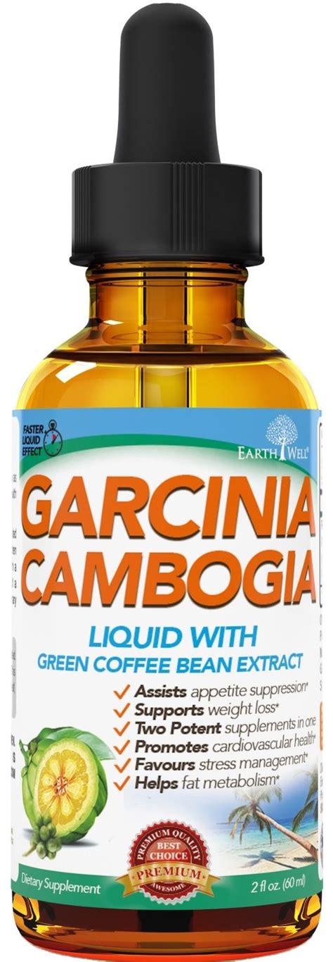 Earthwell Liquid Garcinia Cambogia With Green Coffee Bean Extract