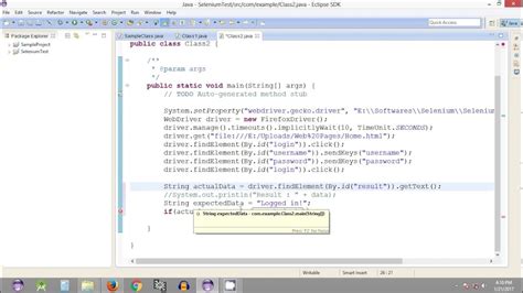 Selenium Tutorial 21 Comparing Two Strings In Java Youtube