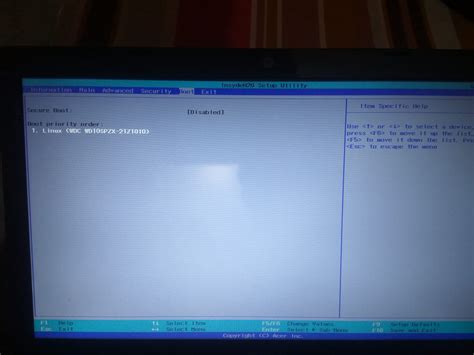 No USB Device In Boot Menu On Acer Aspire A P GF Acer Community