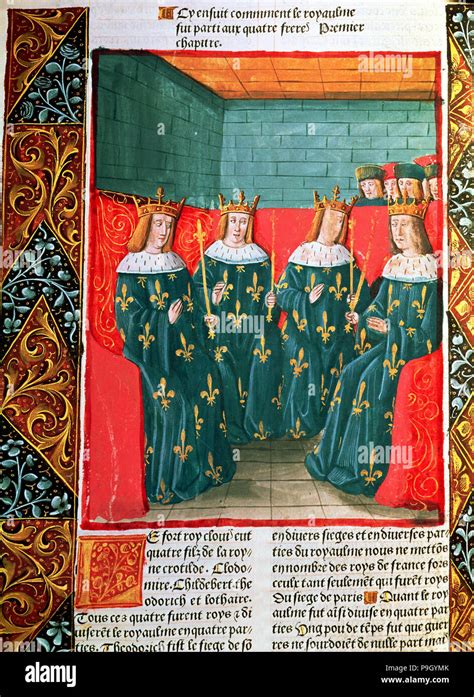 Distribution Of The Kingdom Of The Franks Among The Four Sons Of King