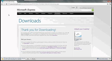 C Tutorial 1 Installing Microsoft Visual C 2010 Express Youtube