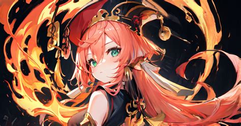 原神 煙緋01 Kyuuri337のイラスト Pixiv