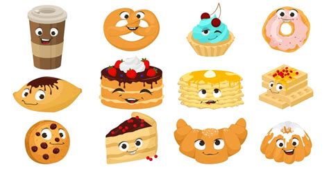 Muffin Cartoon Vector Images Over