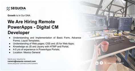 sequoia connect on linkedin remote powerapps digital cm developer