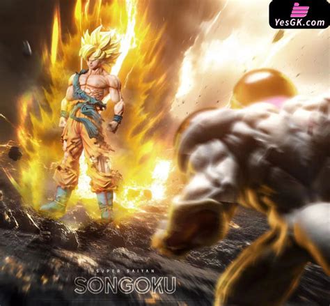 Dragon Ball Legendary Super Saiyan Son Goku Gk Statue Man Studio Pr