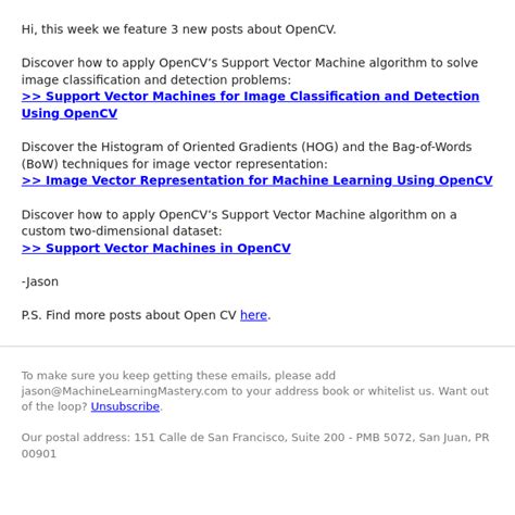 Support Vector Machines In OpenCV Machine Learning Mastery