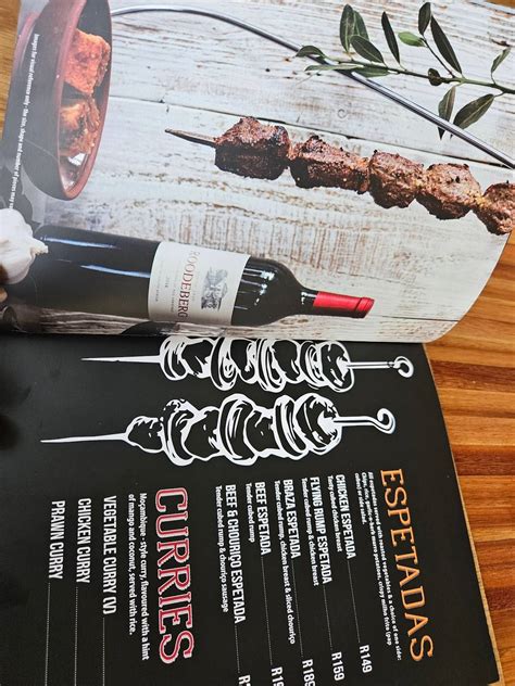 Menu At Braza Restaurant Bloemfontein Loch Logan