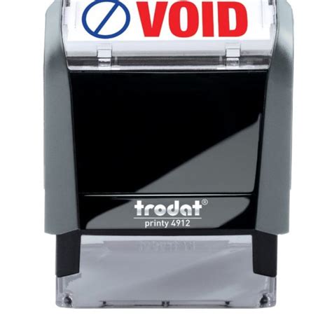 Void 2 Color Trodat Stock Self Inking Stamp Winmark Stamp And Sign
