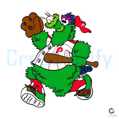 Philadelphia Phillies Phanatic Baseball Mascot Svg Creativelify