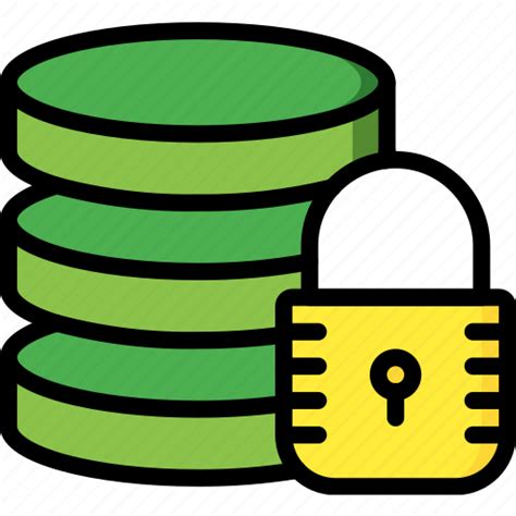 Data Database Protect Protection Secure Security Icon