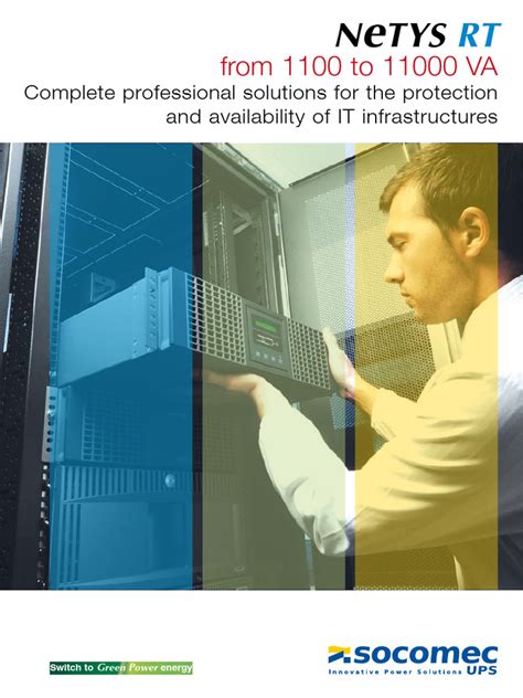 Socomec Netys Rt Pdf Computer Network Alternating Current