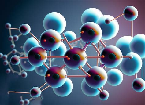 Premium Ai Image 3d Molecules Structure