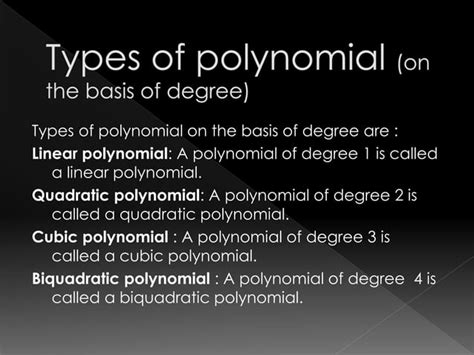 Polynomials Pptx Polynomials Pptx