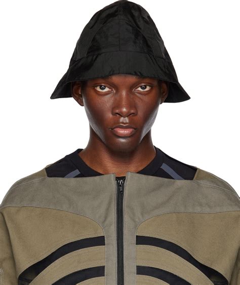 Buy Hokita Black Drawstring Bucket Hat Black Grey At 29 Off