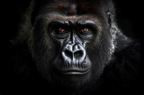 Free Photo D Rendering Of Gorilla Portrait