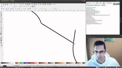 Inkscape Tutorial How To Draw Paths Tutorial Basic Drawing Graphing