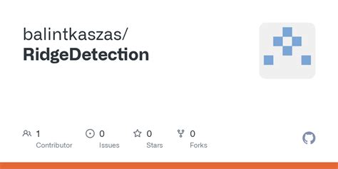 github balintkaszas ridgedetection