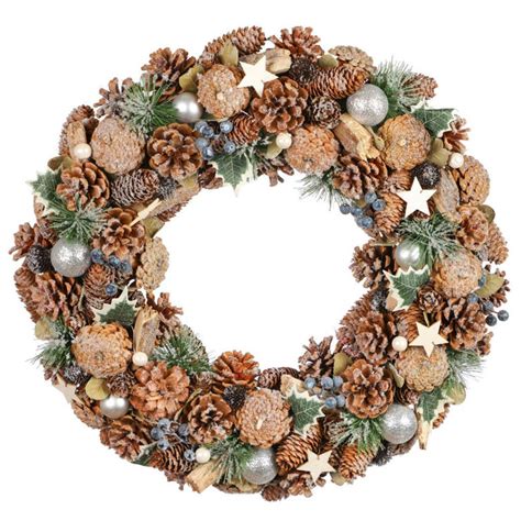 The Seasonal Aisle Dried Pinecones 50cm Wreath Wayfair Co Uk