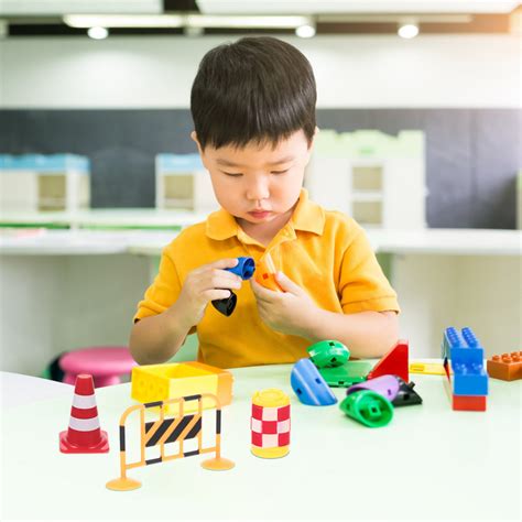 미니 교통 콘 울타리 교통 도로 표지판 플레이세트 교통 콘 장난감 플레이 차량 및 모델