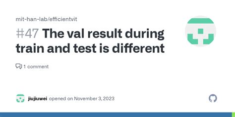 the val result during train and test is different · issue 47 · mit han