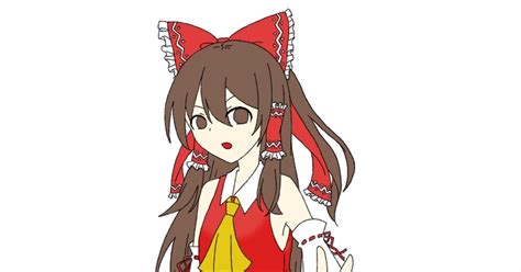 博麗霊夢 ぬりえにでも。 シズのイラスト Pixiv