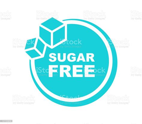 설탕 무료 아이콘입니다 설탕이 첨가 된 제품 라벨이 없습니다 건강 한 음식 표시입니다 천연 제품 및 유기농 식품 배지 벡터