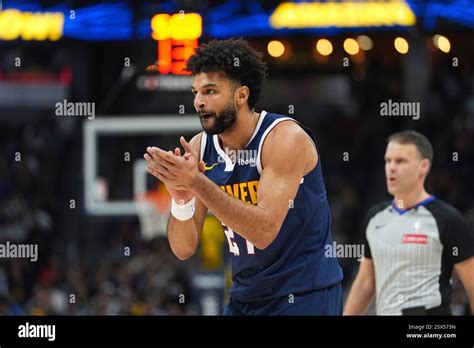Denver Nuggets Guard Jamal Murray 27 In The First Half Of An Nba