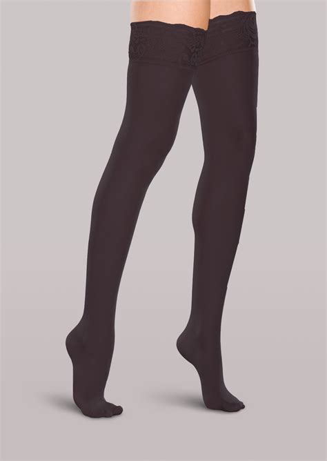 Women S Mild Support Lace Top Sheer Thigh High Stockings Great Pair Store