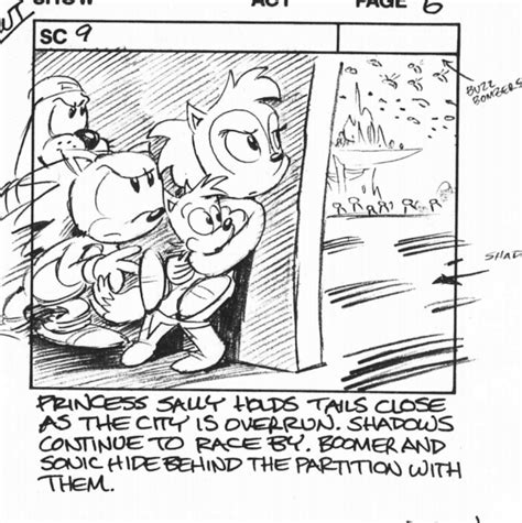 Sonic Satam Pilot Storyboard Holding Him Oh Dark The Darkness That