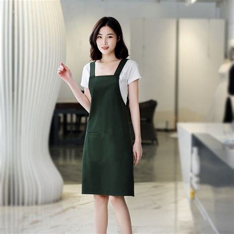 Jual Apron Celemek Cantik Bahan Drill Shopee Indonesia