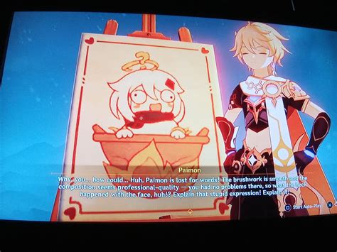 This Was My Painting Of Paimon What Yall Think R Genshinimpact