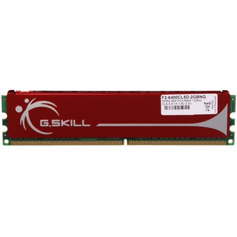 رم دسکتاپ Ddr2 تک کاناله 800 مگاهرتز Cl5 جی اسکیل مدل F2 6400cl5d 2gbnq ظرفیت 1 گیگابایت