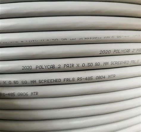 Polycab 050 Sqmm X 2 Pair Rs 485 Modbus Armoured Frls Pvc Cable At