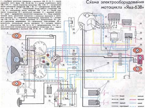 Схема подключения замка зажигания ява 638 - 92 фото