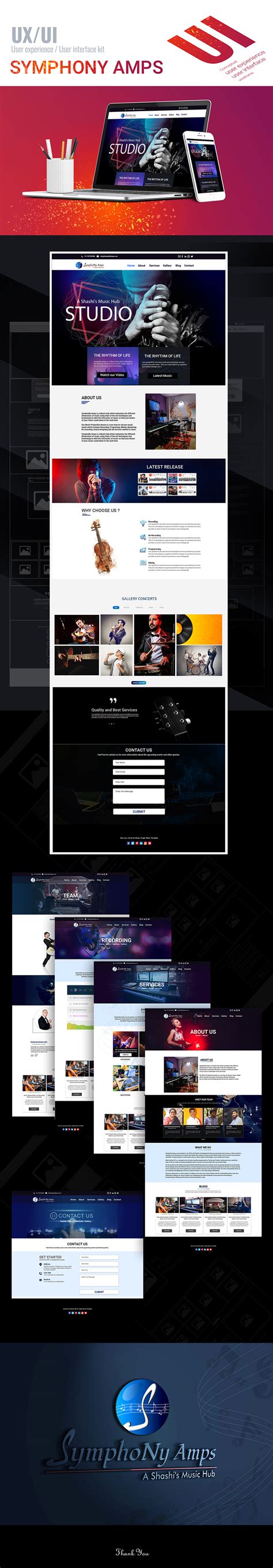 SymphoNy Amps UI Design Behance