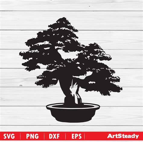 Bonsai Svg Files BONSAI Bonsai Tree Svg Graphics Instant Download Etsy